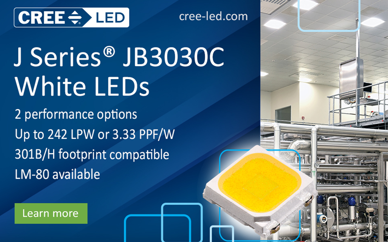 Cree LED J Series® JB3030C White LEDs- Top-tier LED Efficacy — LED ...