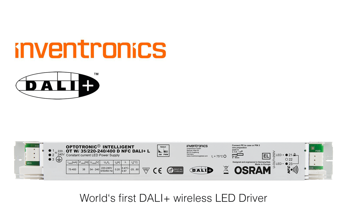 Inventronics Unveiled Industry's First DALI+ Certified Wireless LED Driver — LED professional ...