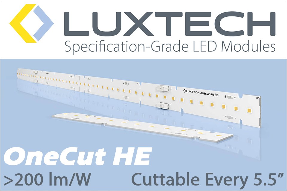 LUXTECH Presents OneCut High-Efficacy: >200 lm/W LED Module — LED ...