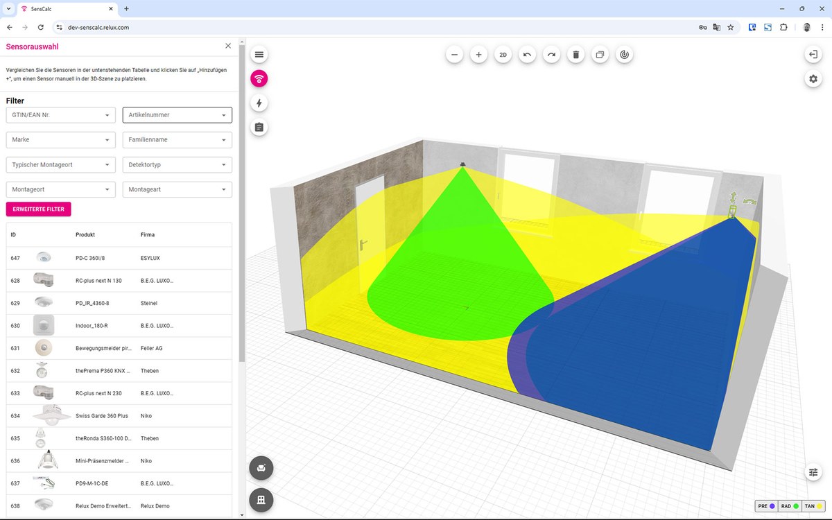 New Unique Online Tool for Planning PIR Sensors with Energy and ...