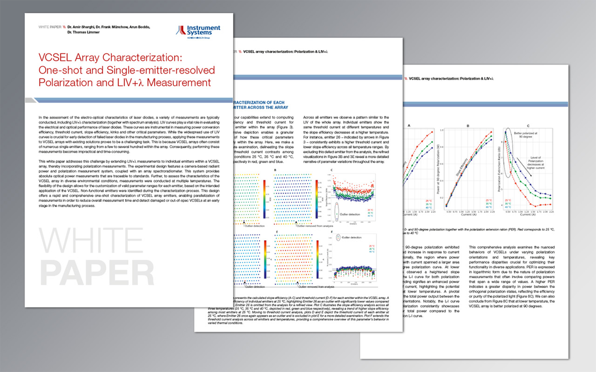 VCSEL Array Polarization and LIV+λ Measurement — LED professional - LED ...
