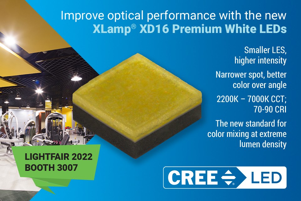 XLamp® XD16 Premium White LEDs: Improved Optical Performance — LED ...