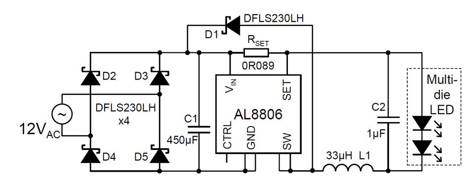 Diodes LED Driver Delivers Higher Current for MR16, 12V and 24V LED ...