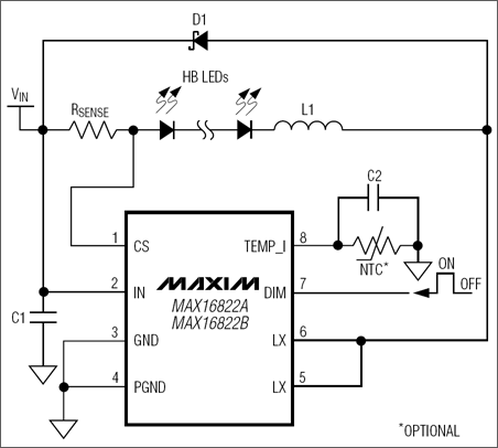 Maxim's Family of High-Voltage, High-Efficiency HB LED Drivers Enable ...