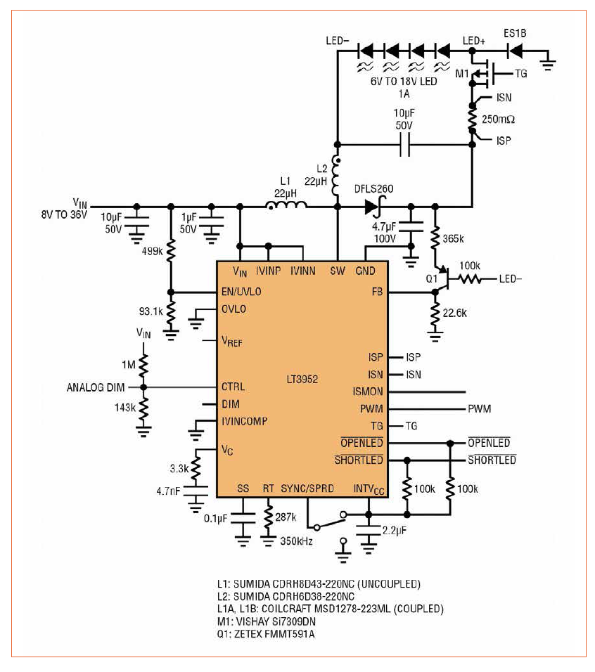 Boost-Buck LED Driver Topology for Low Input and Output Ripple for Low ...