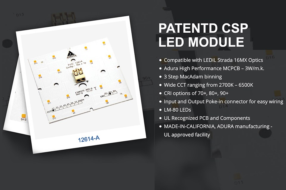Adura LED Solutions Presents New Patented 16MX CSP Modules — LED professional - LED Lighting ...