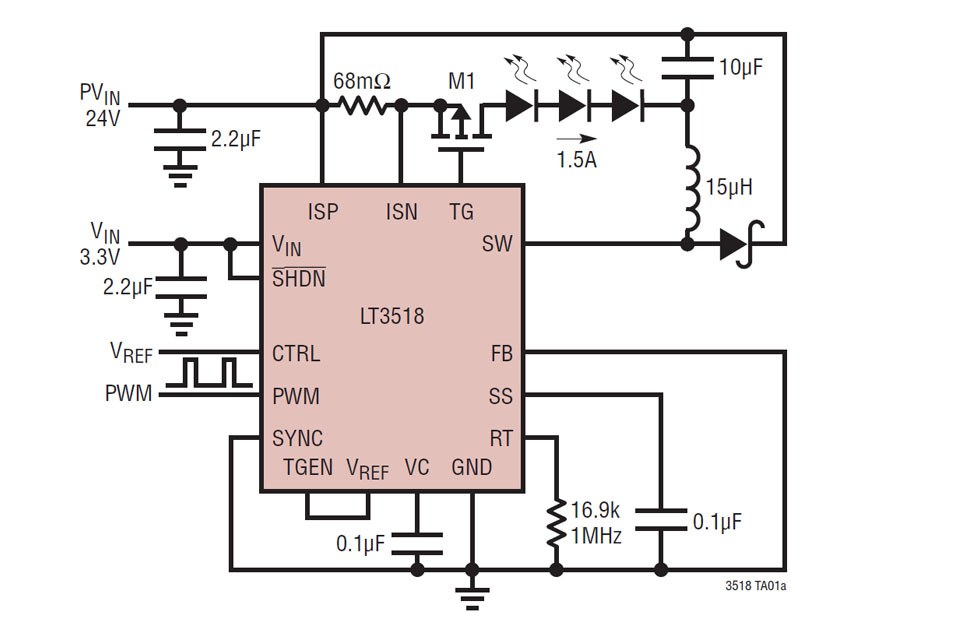 45V, 2.3A LED Driver for Boost, Buck or Buck-Boost High Current LED ...