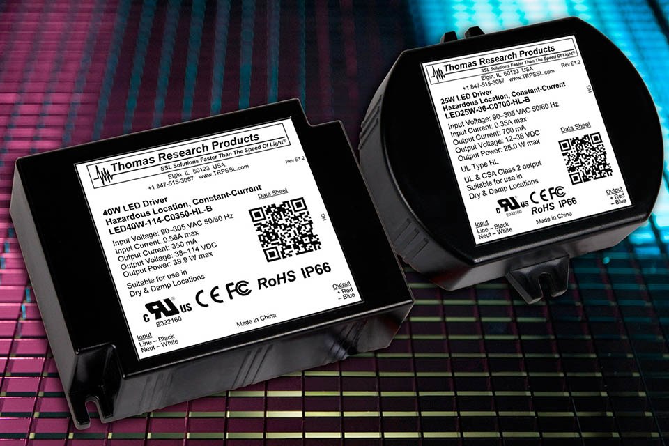 New Hazardous Location-Rated LED Drivers from Thomas Research Products ...
