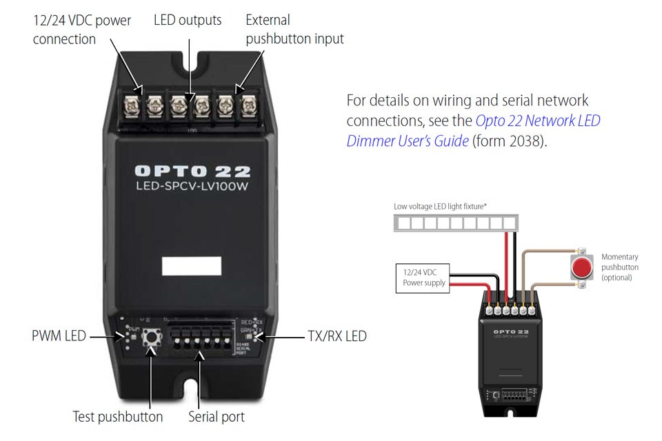 New LED Dimmer from Opto 22 Connects to Serial Networks for Low-Voltage ...