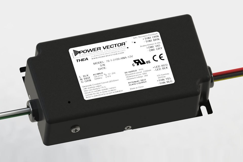 Power Vector's New Dimmable LED Power Supplies with 30W - 56W, 700mA ...