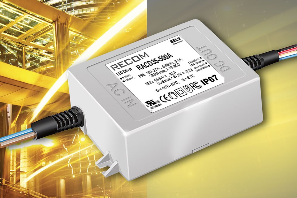 RECOM Introduces New Dimmable 25W and 35W LED Drivers — LED ...