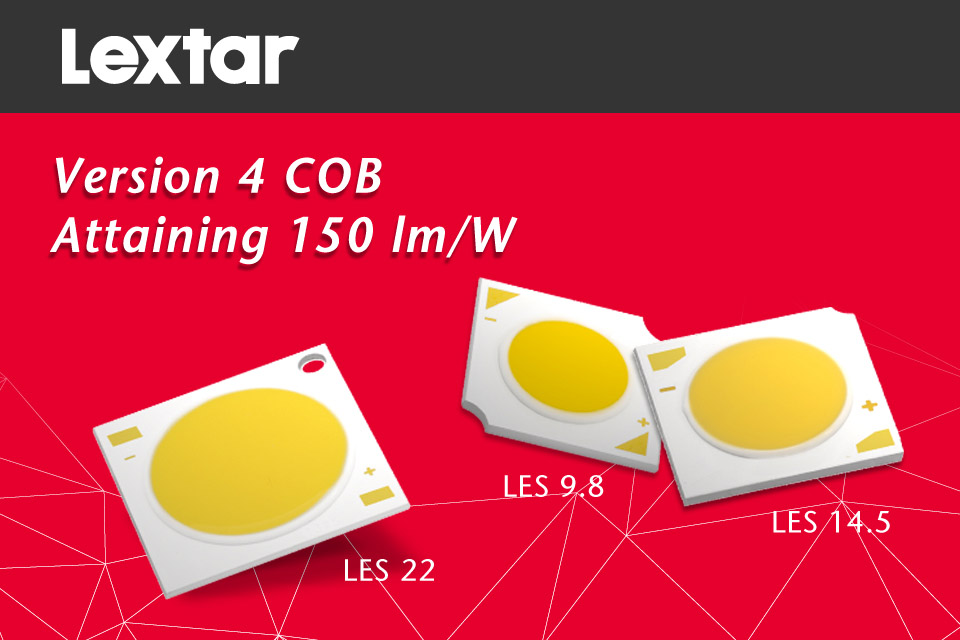 Lextar V4 COB Attains 150 lm/W with Excellent Quality @ Tj = 85℃ — LED ...