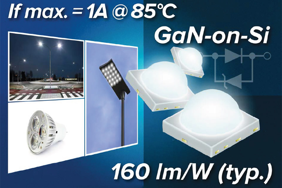 Toshiba Launches Improved Efficacy of White GaN-on-Si LEDs to 160 lpw ...