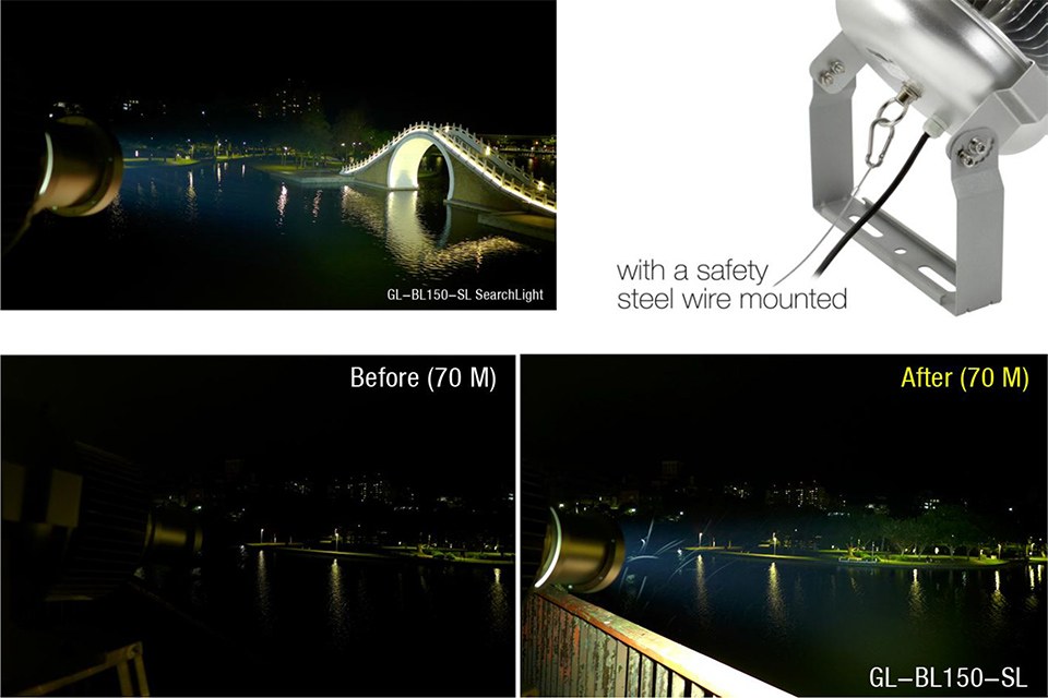 GlacialLight Announces New LED Searchlight of GL-BL150-SL Series — LED ...